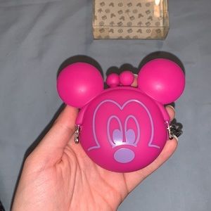 Disney | Bags | Mickey Mouse Hot Pink Coin Pouch | Poshmark
